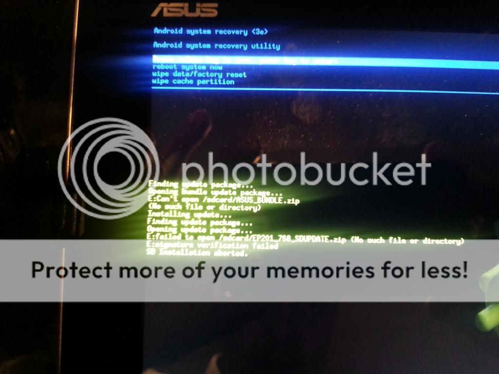 unable to update rom: error message | XDA Forums